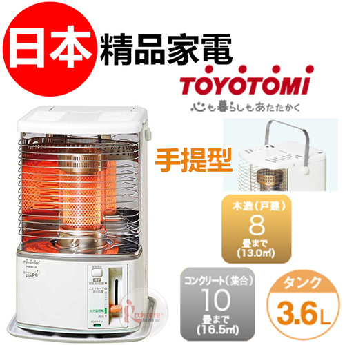 RS-H29G 日本製TOYOTOMI 消臭+迷你型 2.87KW煤油暖爐 3.6L電子點火煤油爐 - 探險家戶外用品